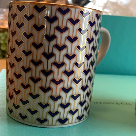 Tiffany & Co. | Dining | Rare Tiffany Co Manhattan Blue Coffee Mugs ...